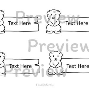 Editable Guinea Pig Name Tags: Printable Classroom Decor (digital ...