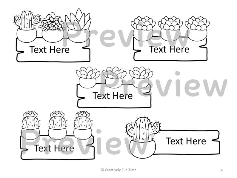 Editable Succulent Name Tags: Printable Classroom Decor (digital ...