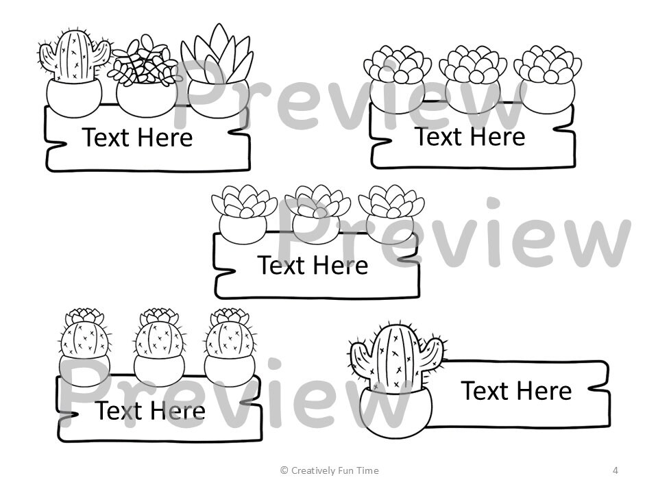 Editable Succulent Name Tags: Printable Classroom Decor (digital ...
