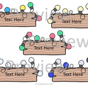 Editable Christmas Lights Name Tags: Printable Classroom Decor (PDF ...