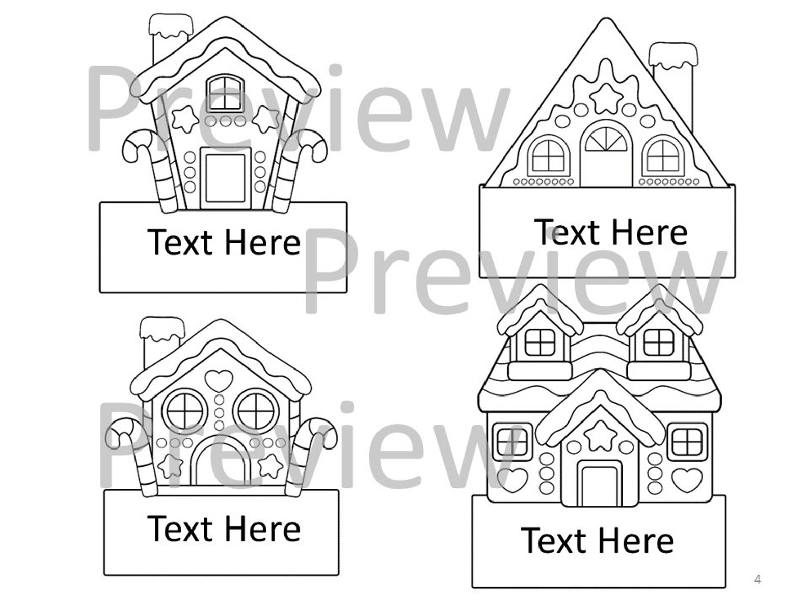 Editable Gingerbread House Name Tags: Printable Classroom Decor (PDF ...