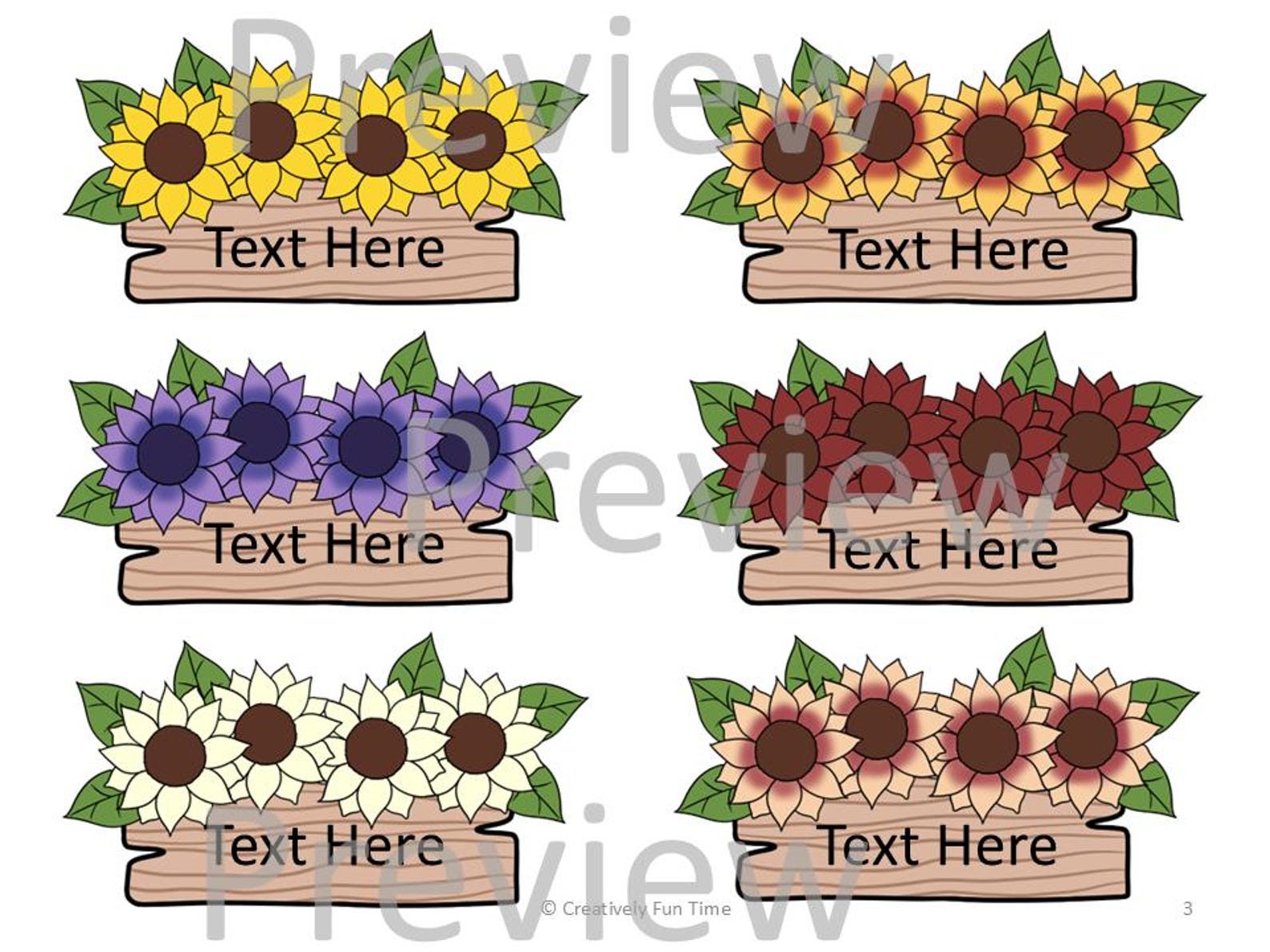 Sunflower Name Tags: Printable Classroom Decor (PDF & PPTX Digital ...