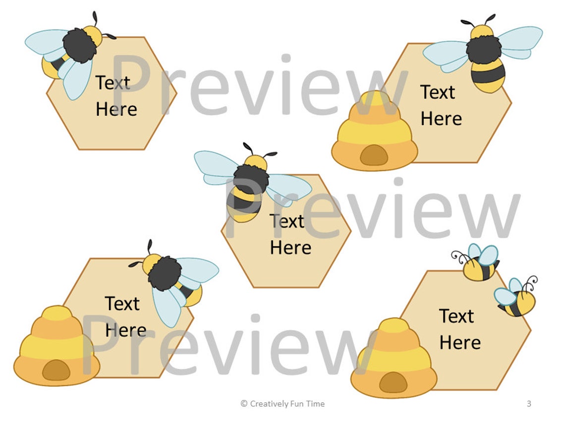 Editable Bee Name Tags: Printable Classroom Decor (digital Product Only ...