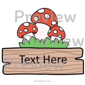 Editable Mushroom Name Tags: Printable Classroom Decor (PDF ...