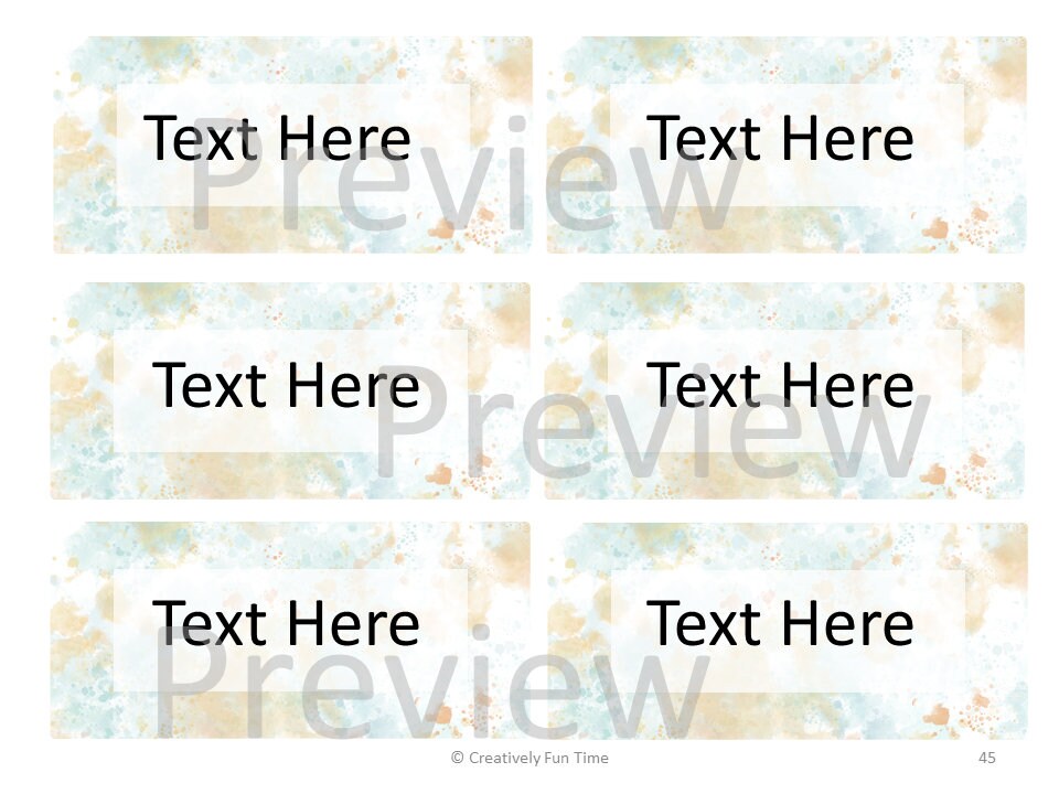 Editable Watercolor Boho Name Tags - Etsy