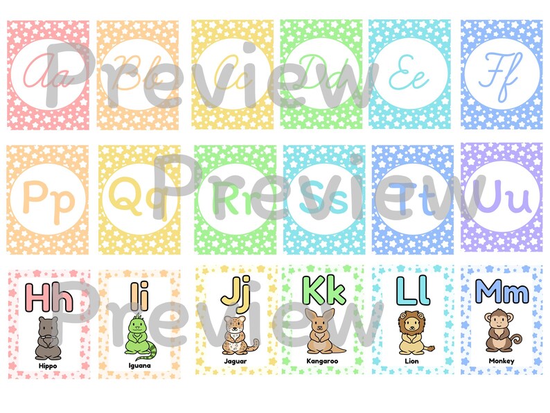 Pastel Star Classroom Decor Bundle | Editable Digital Download for ...