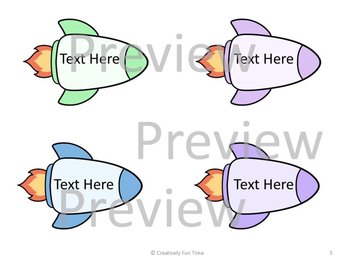 Editable Spaceship Name Tags: Printable Classroom Decor (digital ...
