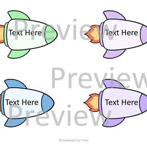 Editable Spaceship Name Tags: Printable Classroom Decor (digital ...