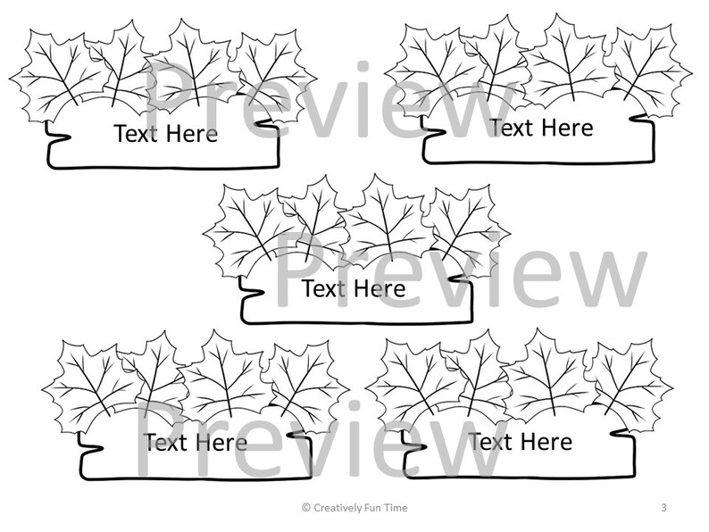 Autumn Leaves Name Tags: Editable Printable Classroom Decor (digital ...