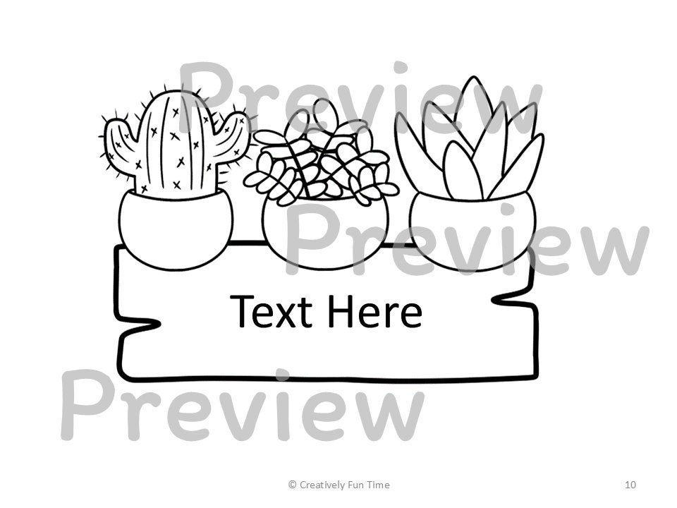 Editable Succulent Name Tags: Printable Classroom Decor (digital ...
