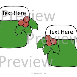 Editable Christmas Stocking Name Tags: Printable Classroom Decor (PDF ...