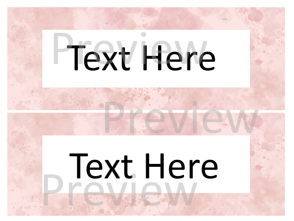 Editable Watercolor Boho Name Tags - Etsy