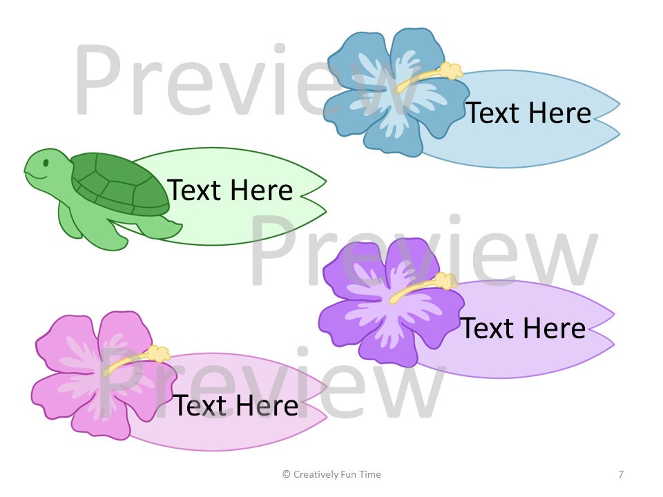 Editable Summer Name Tags: Printable Classroom Decor (digital Product ...