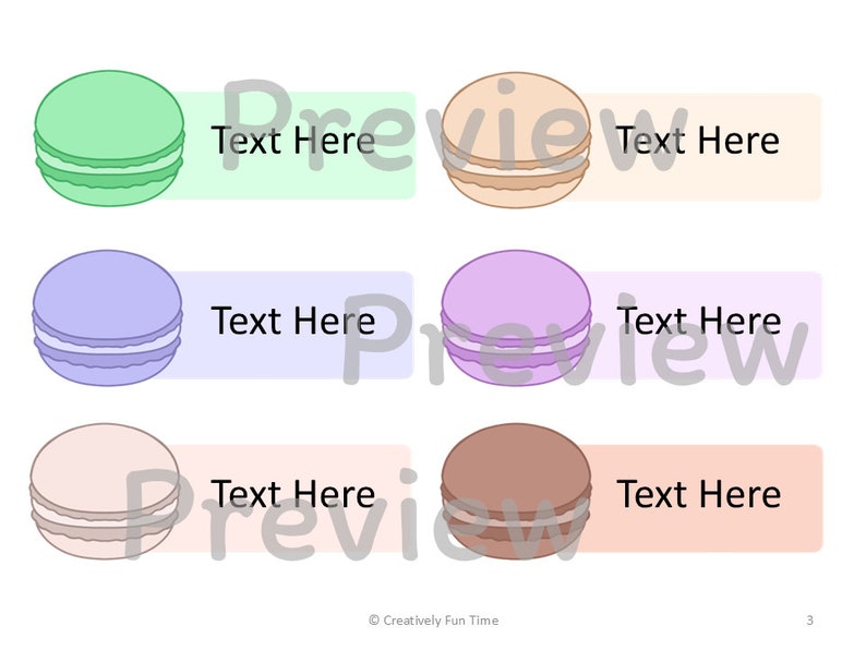 Editable Macaroon Classroom Name Tags (powerpoint & PDF) - Etsy