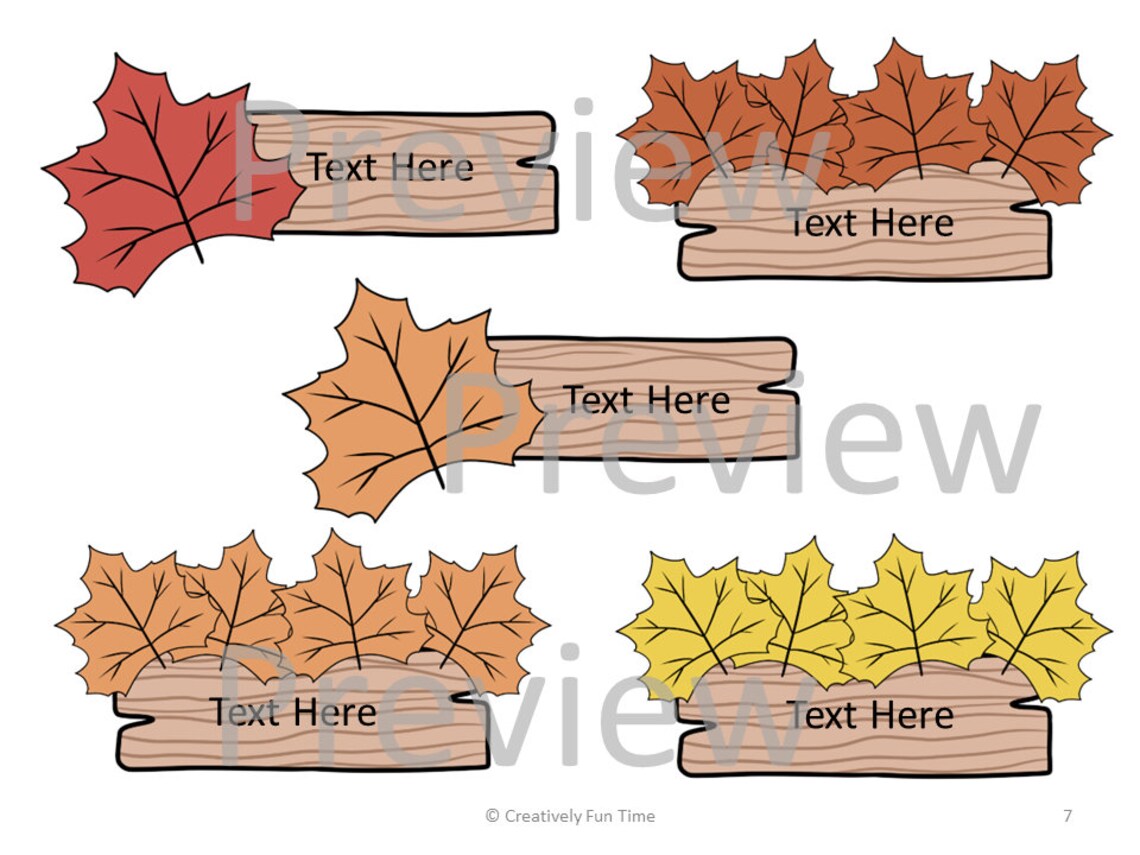 Autumn Leaves Name Tags: Editable Printable Classroom Decor (digital ...