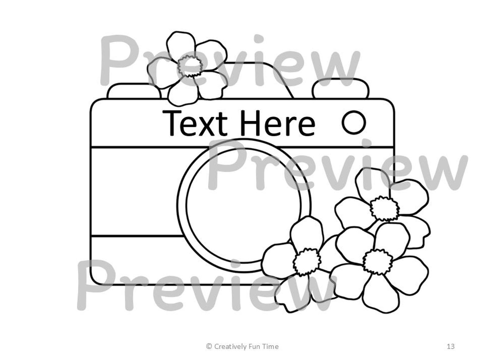 Camera Name Tags: Editable Printable Classroom Decor (digital Product ...