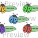 Editable Ladybug Name Tags - Etsy