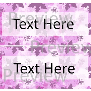 Editable Watercolor Snowflake Name Tags - Etsy