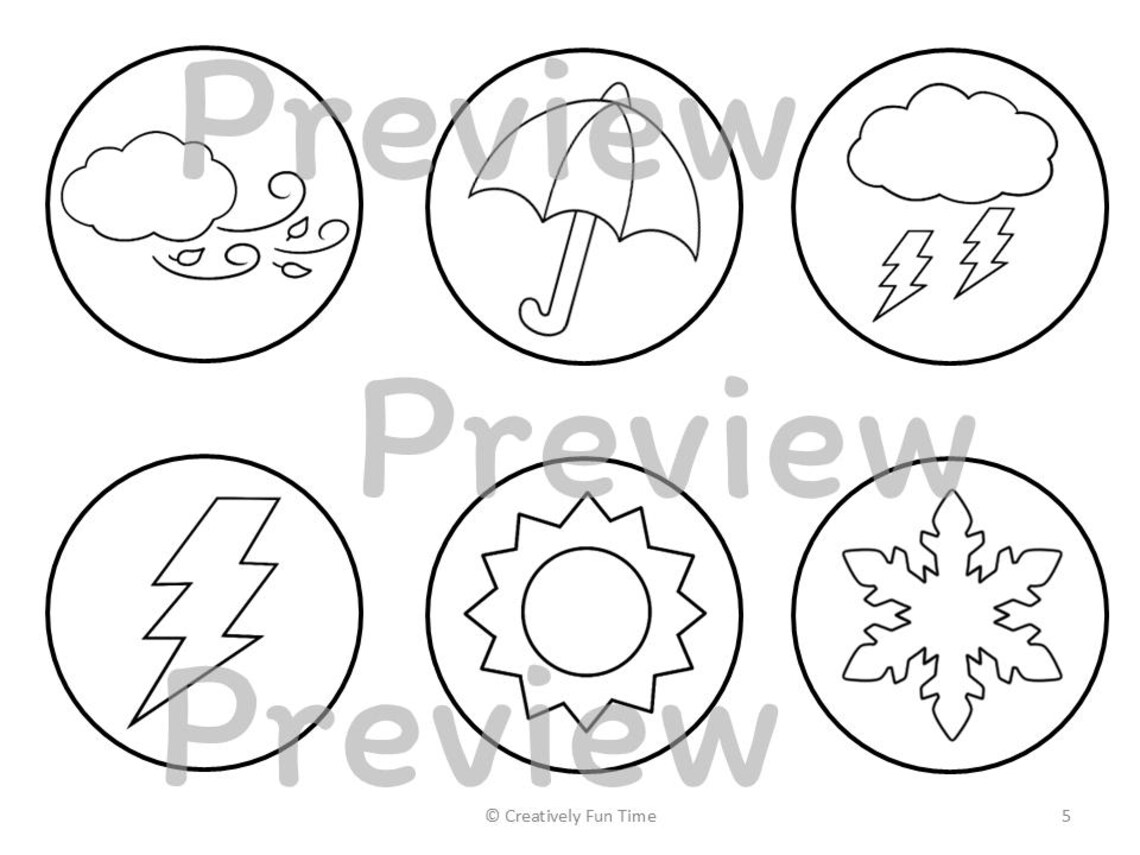 Printable Weather Popsicle Stick Puppets - Etsy