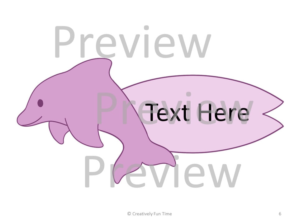 Editable Dolphin Name Tags: Printable Classroom Decor (digital Download ...