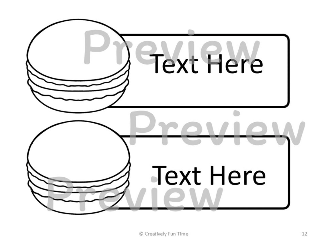 Editable Macaroon Classroom Name Tags (powerpoint & PDF) - Etsy