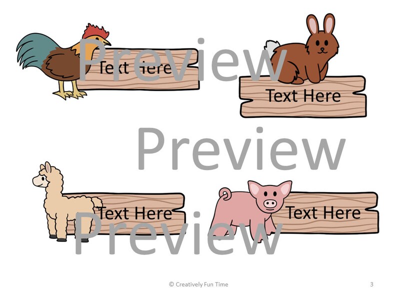 Editable Farm Animal Name Tags: Printable Classroom Decor (digital ...