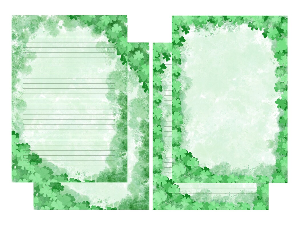 Printable St Patrick's Day Writing Paper - Etsy