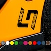 Lando Norris #4 Car Sticker, Formula One F1 MCL39 Fan Window Decal Gift ...