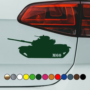Military M60 Tank Logo Sticker - Perfect Cut Color Decal Vinyl Decal ...