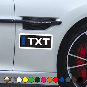 Racing Driver Personalized 3 Letters Name Tags - Vinyl Decal Sticker ...