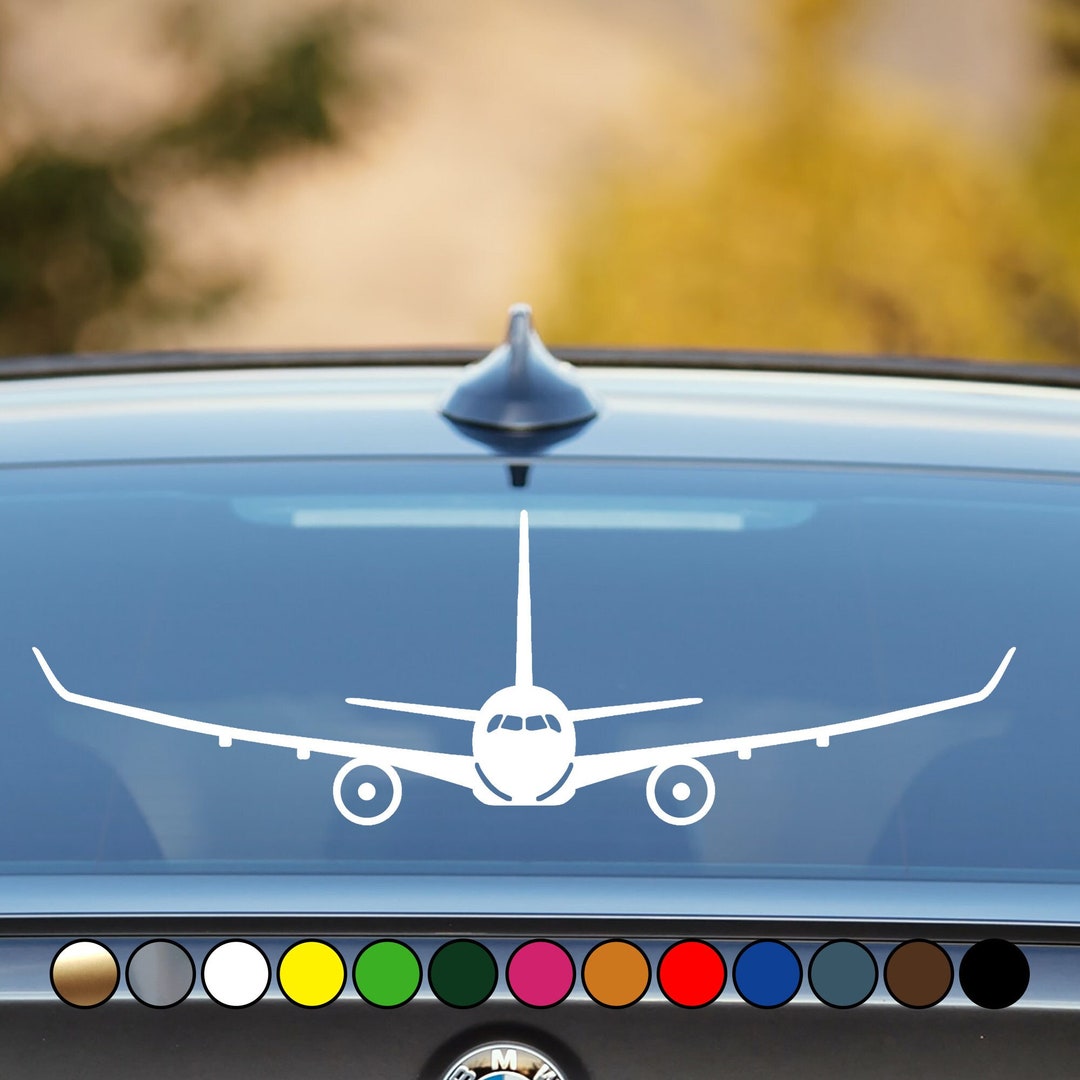 Airbus A220 Airplane Plane High Quality Logo- Perfect Cut Color Decal ...