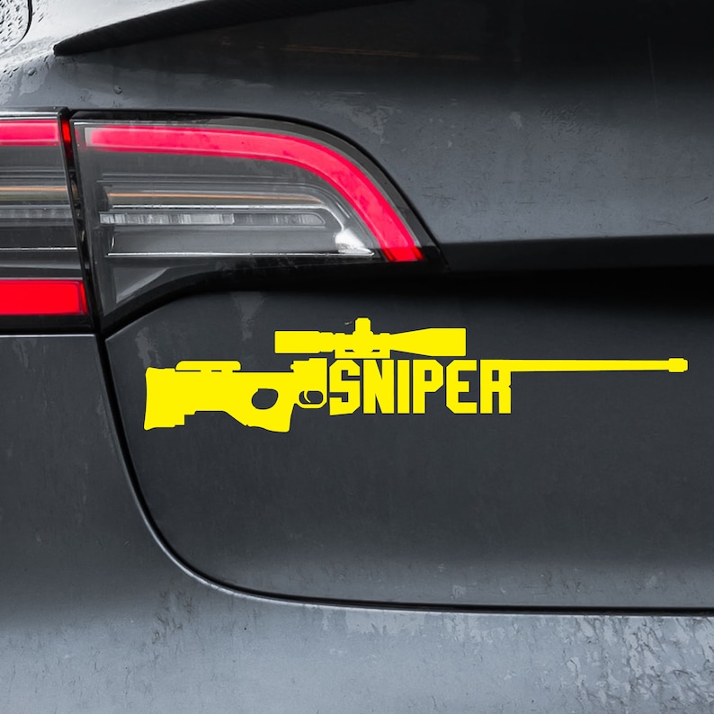 Military Sniper Rifle With Sniper Text Custom Logo - Firearms - Perfect ...