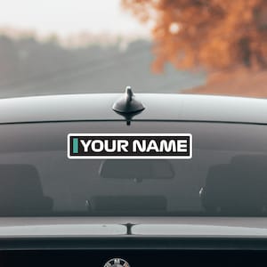 F1 Personalized Name Tags Vinyl Decal Sticker Multiple - Etsy UK