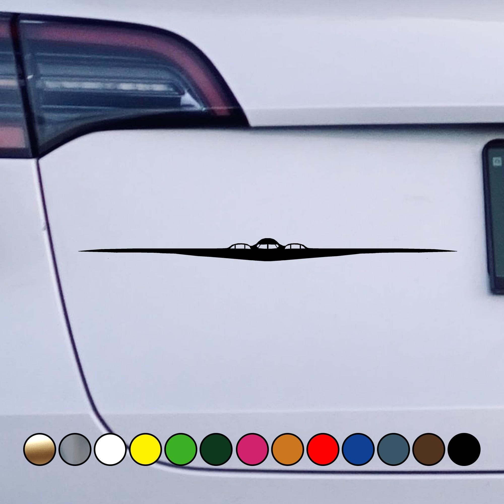 Northrop B-2 Spirit Front View Sticker - Stealth Bomber - Perfect Cut ...