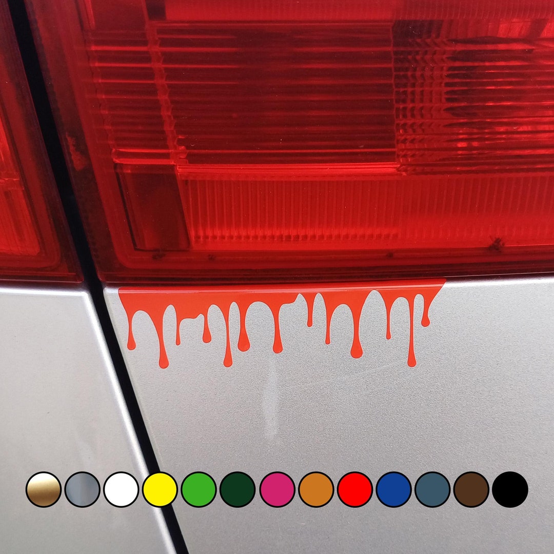 Dripping Blood Sticker - Scary - Funny - Trick or Treat - Bloody ...