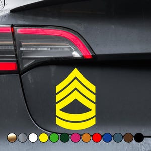 Military US ARMY Rank - Sergeant First Class Sticker - Perfect Cut ...