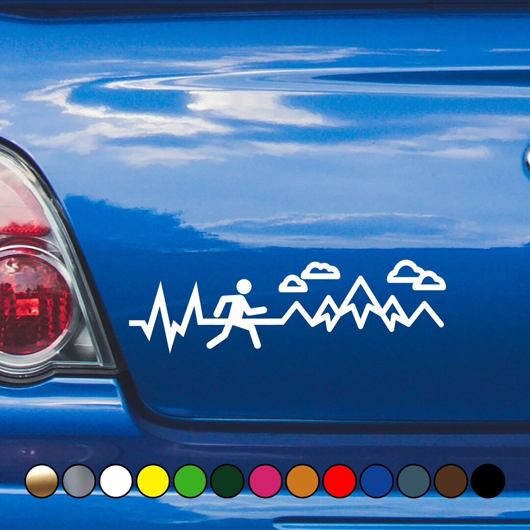 Running | I Love Running | Sport Mountain | Trekking | Laptop Sticker ...