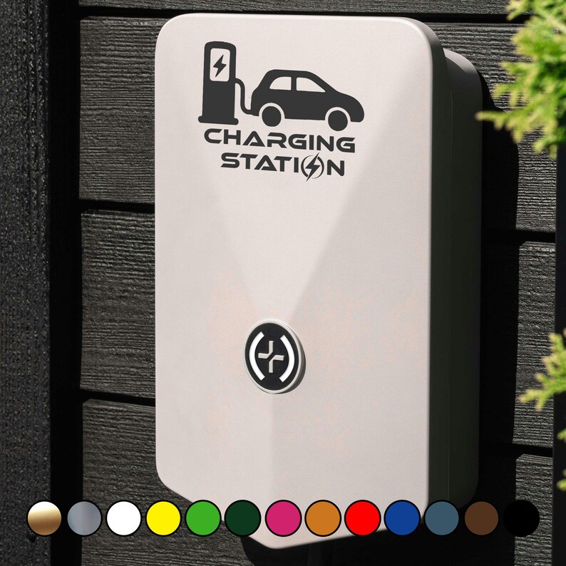 EV Charging Station Sticker Electric Car Charging Zone - Perfect Cut ...