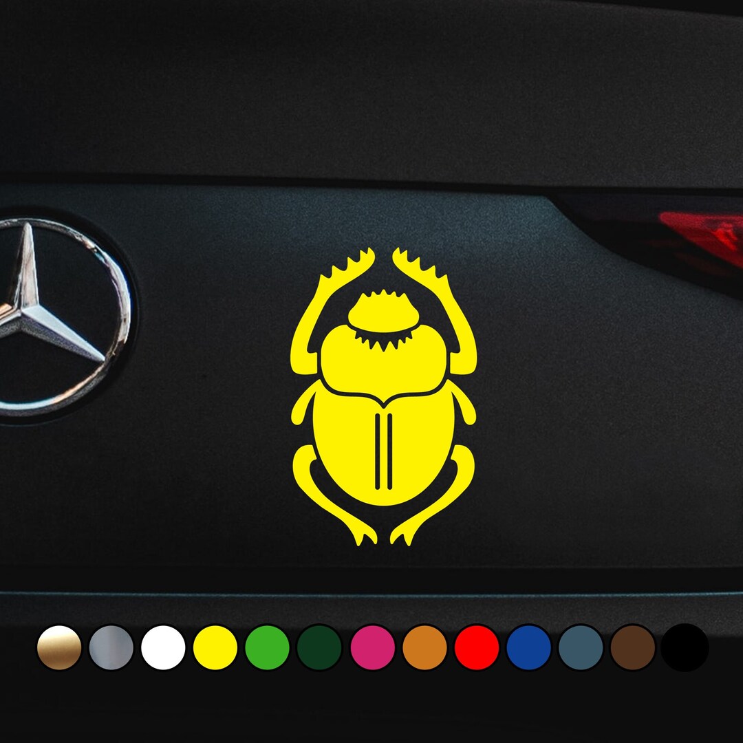 Egyptian Scarab Beetle Insect High Quality Sticker - Perfect Cut Color ...
