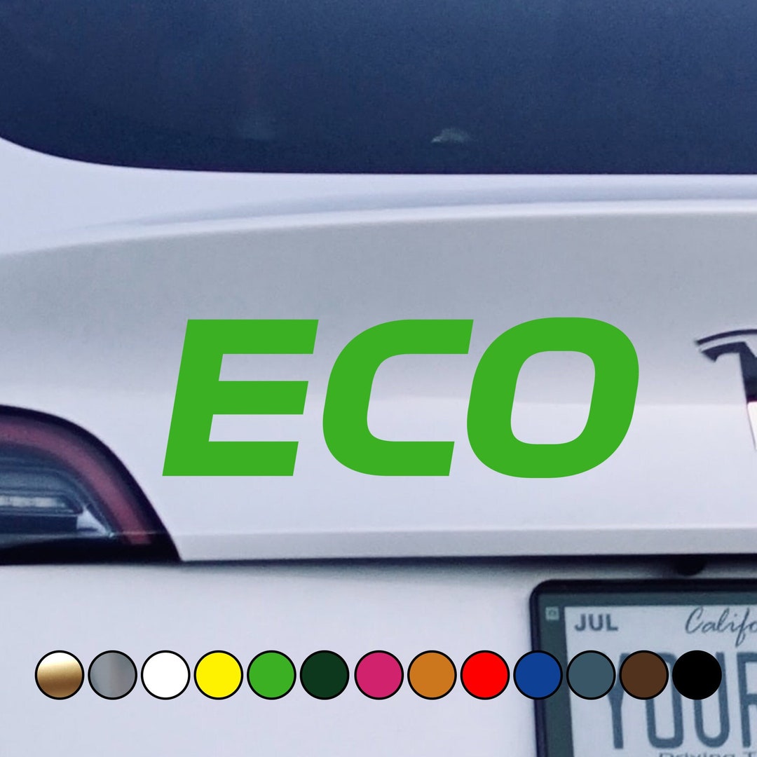 ECO - Eco Logo Sticker - Perfect Cut Color Decal Vinyl Decal Sticker ...