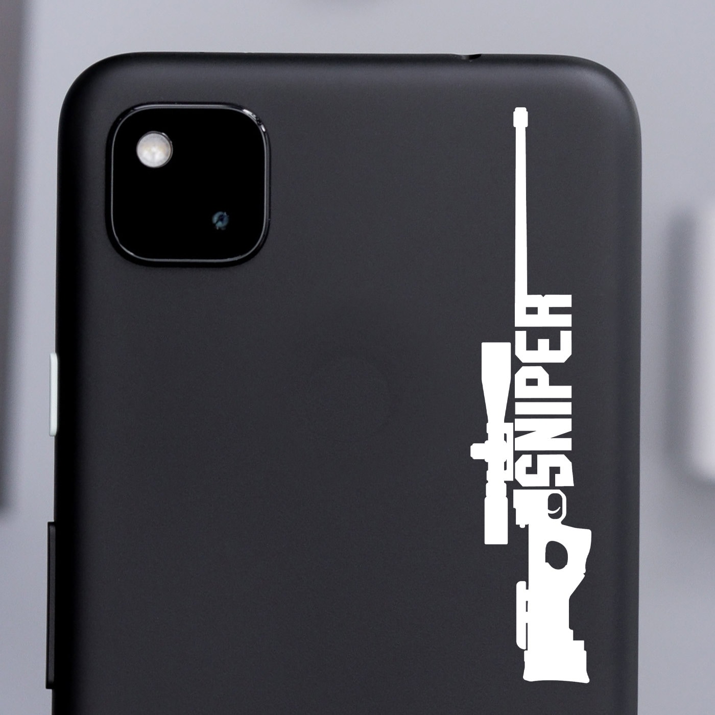 Military Sniper Rifle With Sniper Text Custom Logo - Firearms - Perfect ...