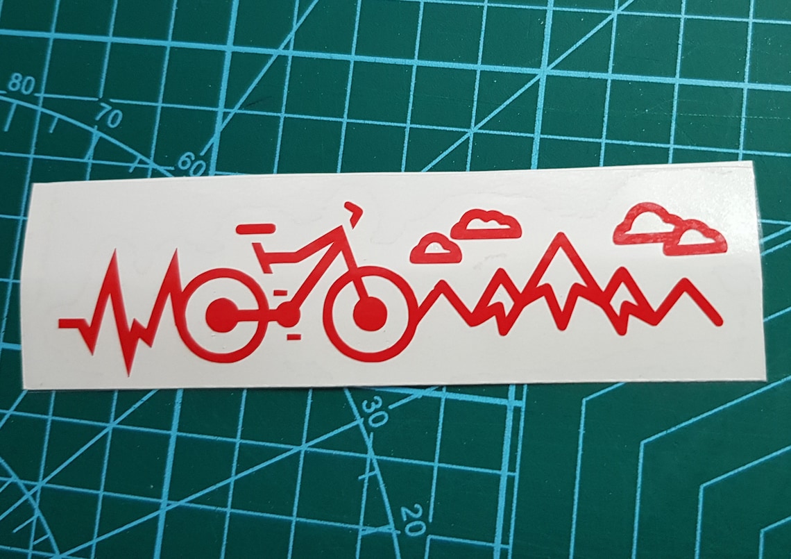 Bicycle Love Bicycle Cycling Laptop Sticker Custom | Etsy