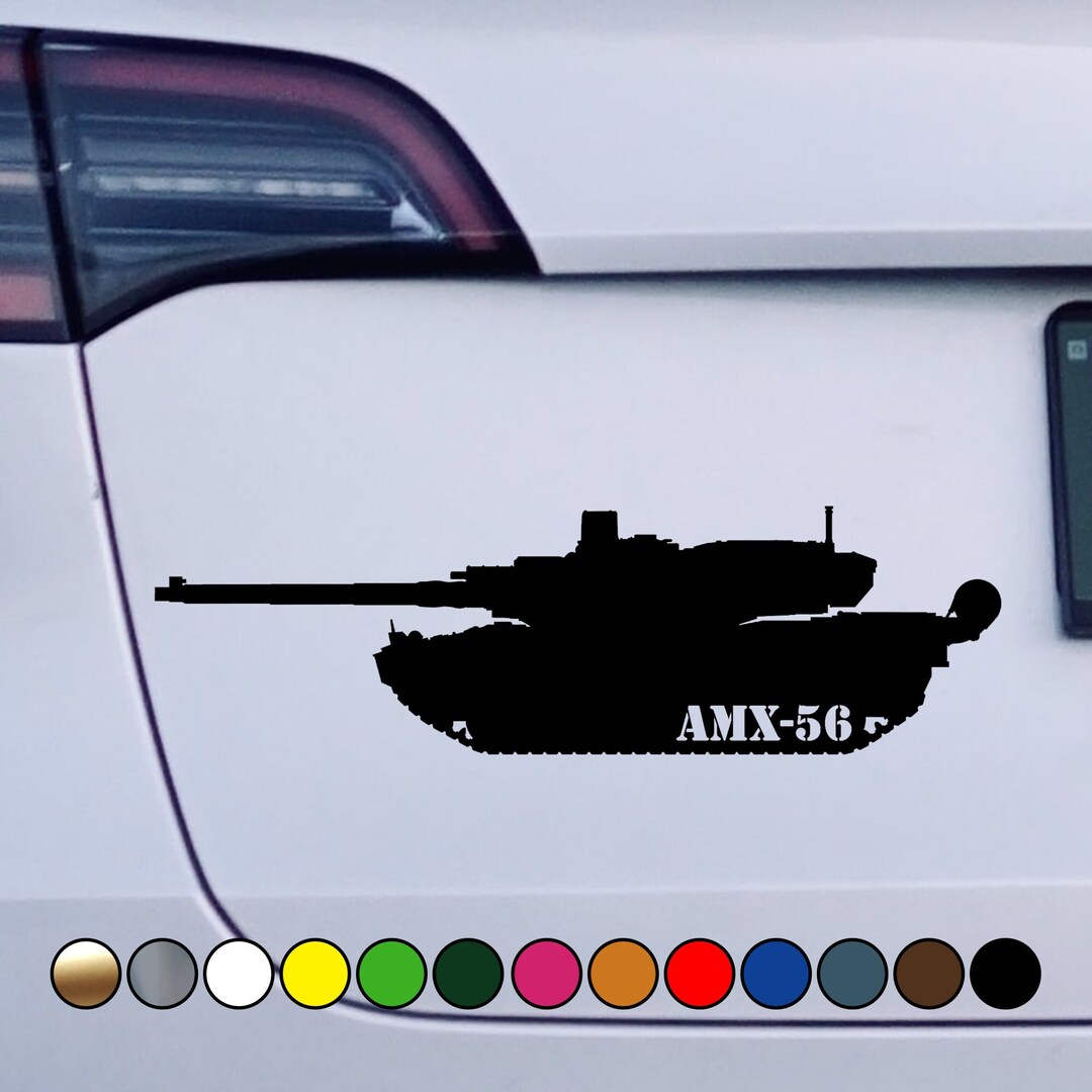 Military AMX-56 Leclerc Serie 2 Main Battle Tank Logo Sticker - Perfect ...