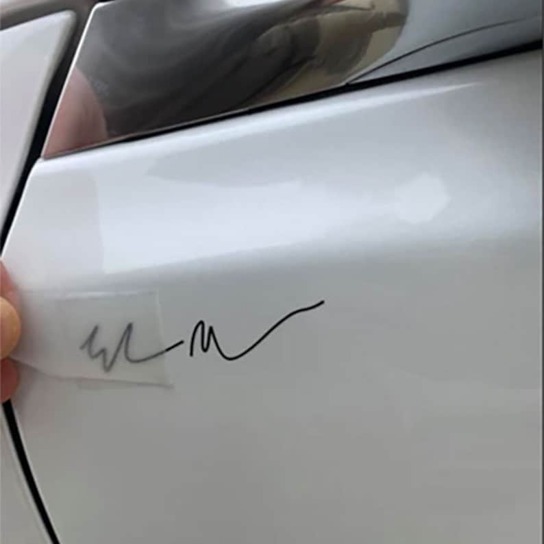 Tesla Model S 3 X Y Elon Musk Signature Sticker - Perfect Cut Color ...