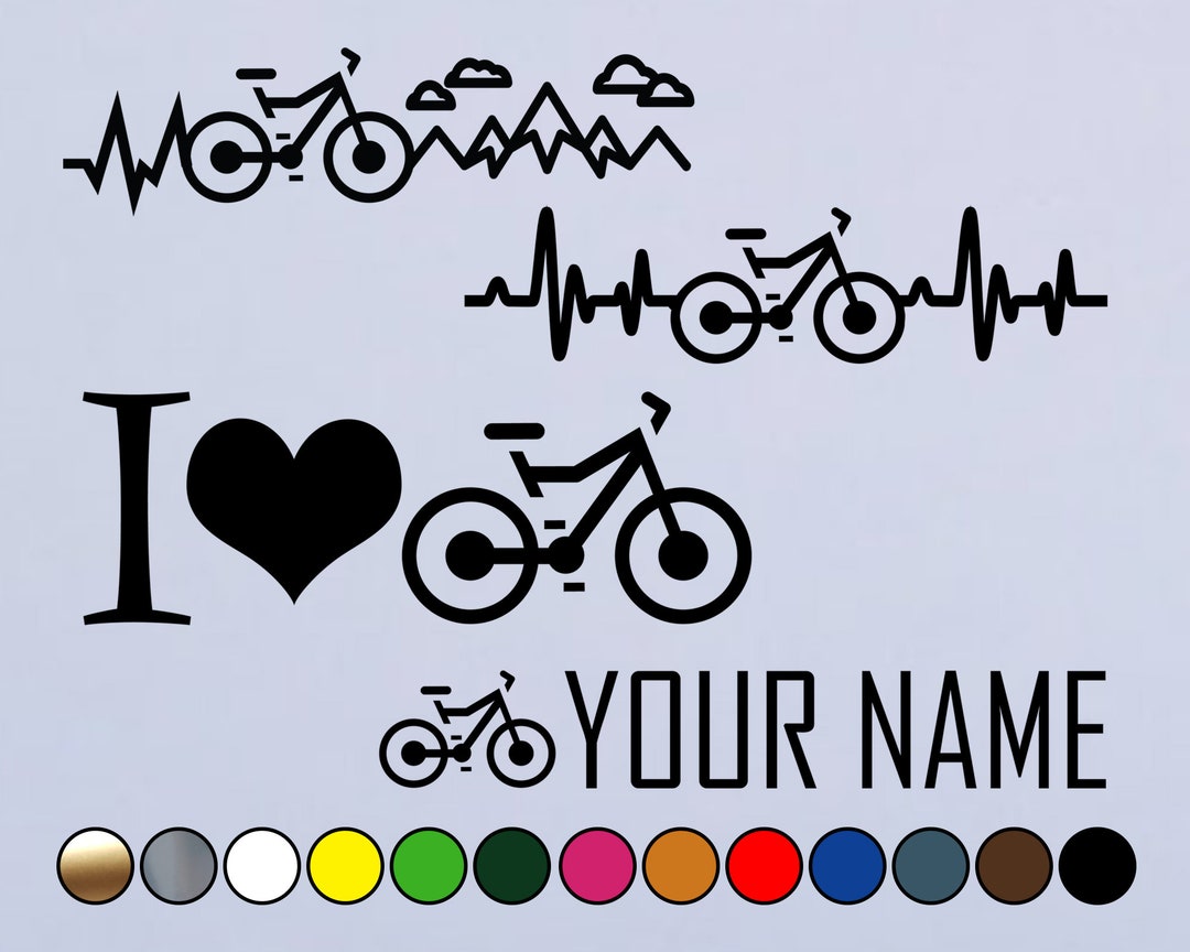 Set of 4 Bicycle Stickers - the Ultimate Cyclist's Collection - Perfect ...