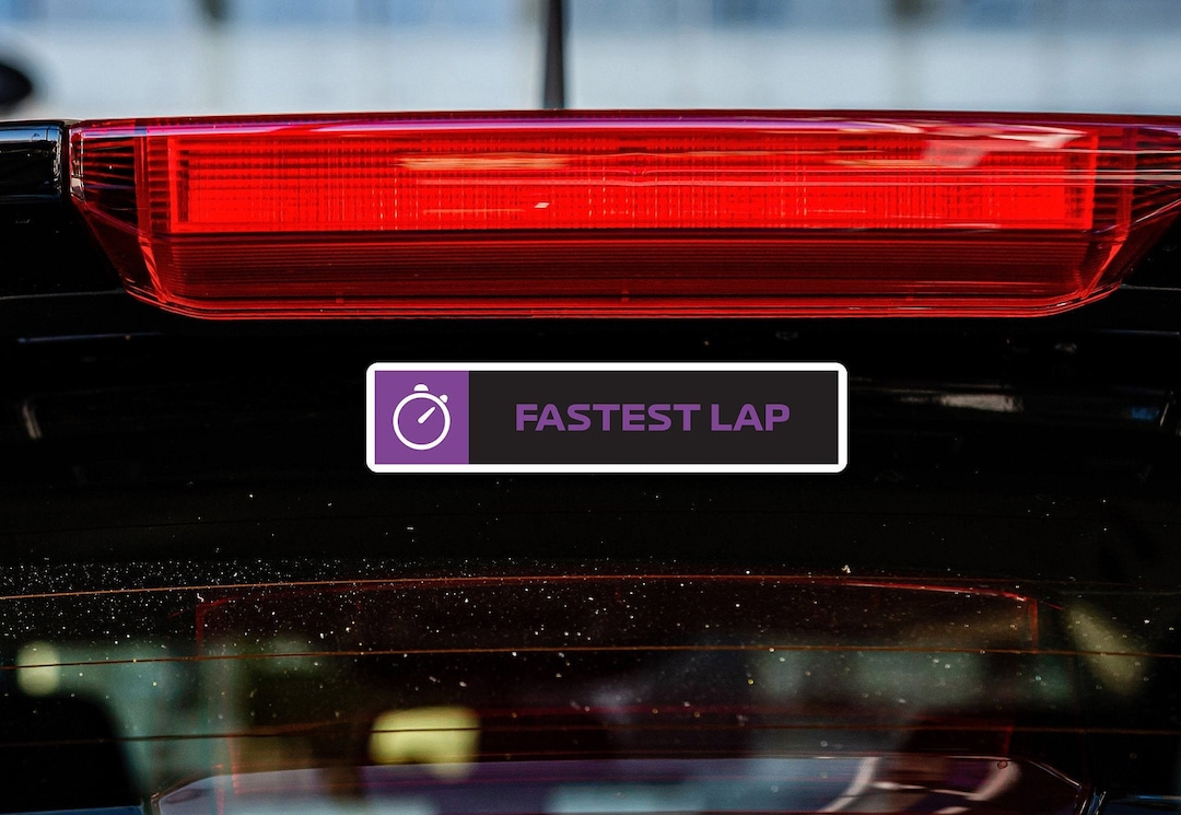 Fastest Lap - Vinyl Decal Sticker - Multiple Sizes and Colors Available ...