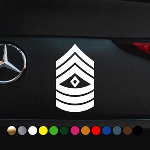 Military US ARMY Rank - First Sergeant Sticker - Ranks - Perfect Cut ...