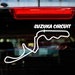 Racing Track Design of Suzuka Circuit Japan - Vinyl Decal Sticker ...