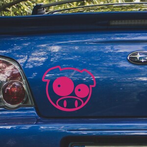 Car Decals Subaru Pig Subie Looking Left Sticker Logo - Perfect Cut ...