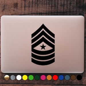 Military US ARMY Rank - Sergeant Major Sticker - Ranks - Perfect Cut ...